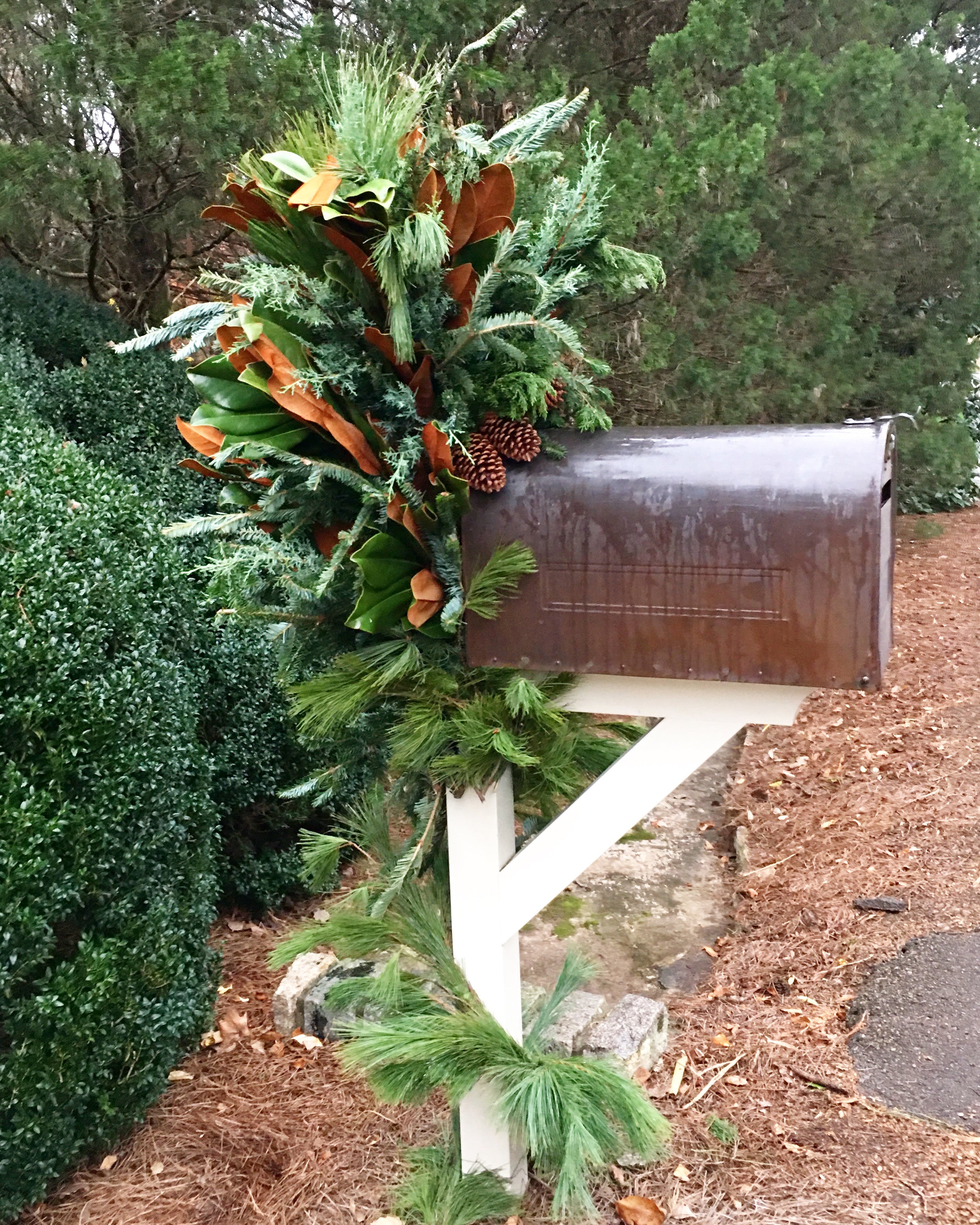 Custom Floral Mailbox | | Holiday Mailbox Decor – Gracious Garlands