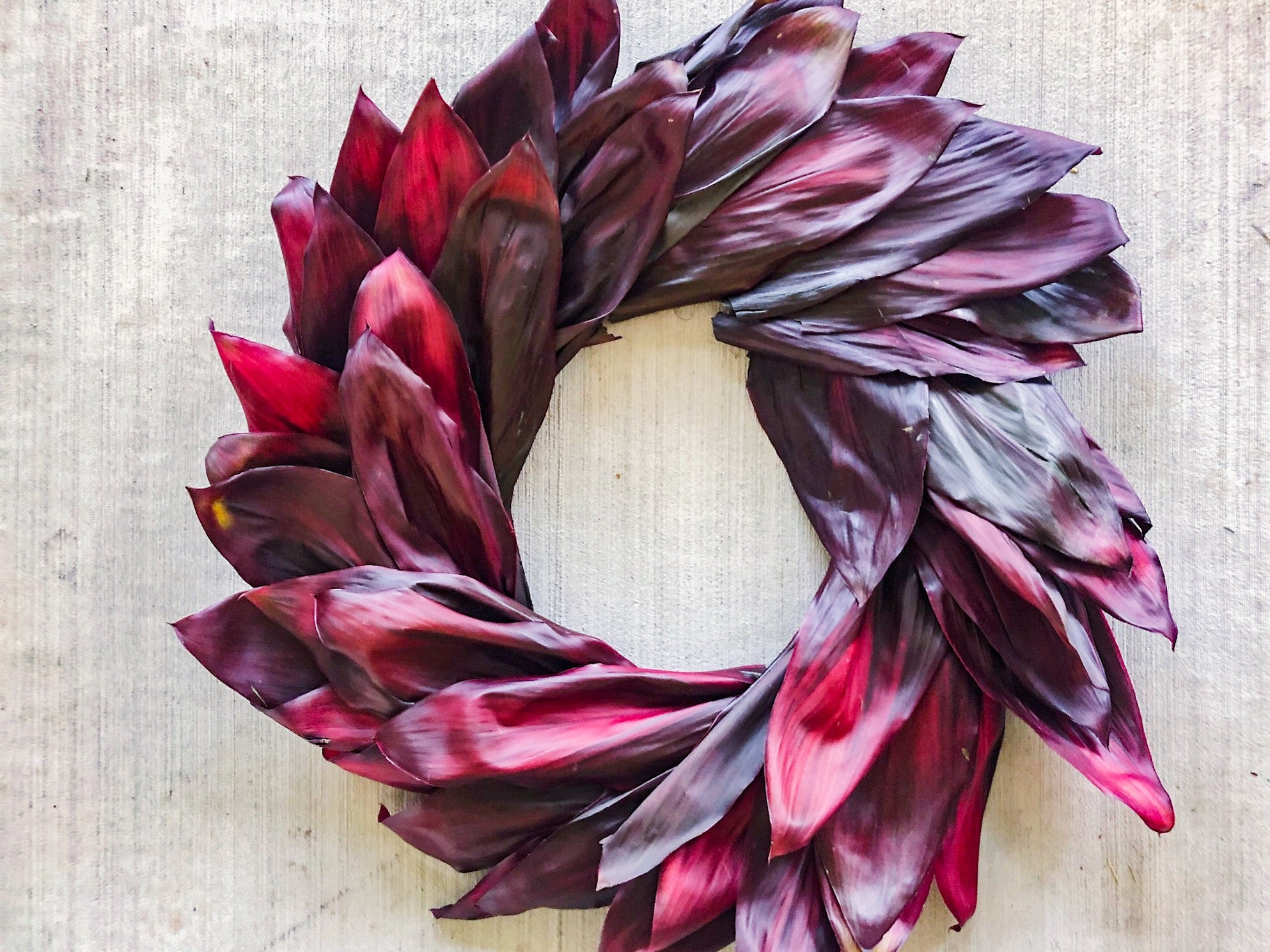Red Tropical Wreath | | Fresh Summer Wreaths – Gracious Garlands